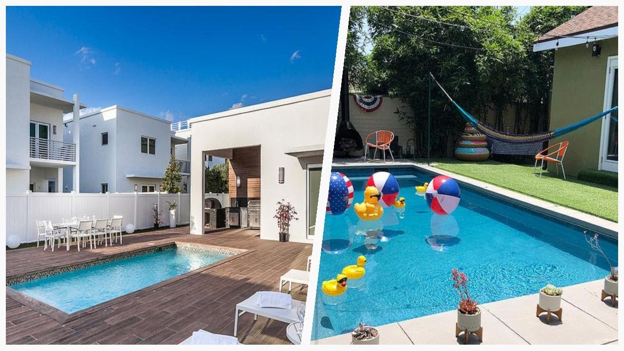 75 Rectangular Pool With Decking Design Ideas You'll Love 😊 - YouTube