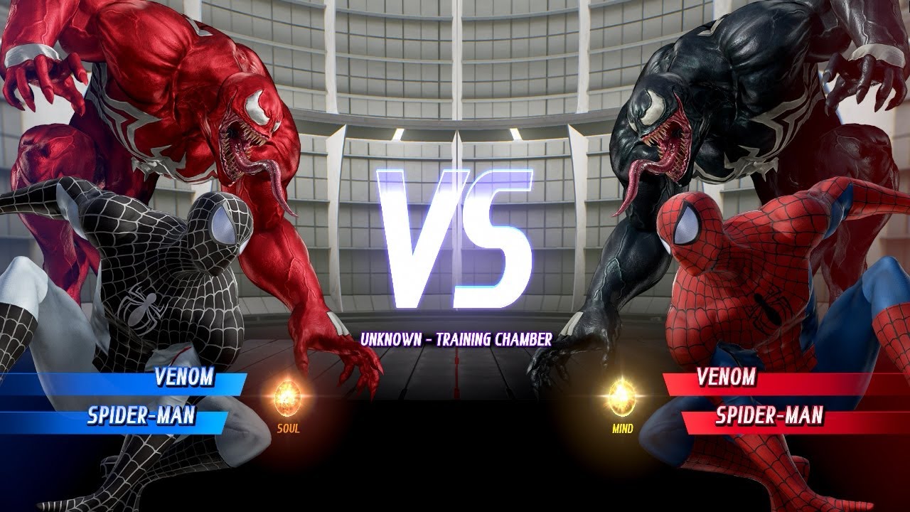 Red Venom & Black Spider Man VS Venom & Red Spider Man - Marvel vs ...