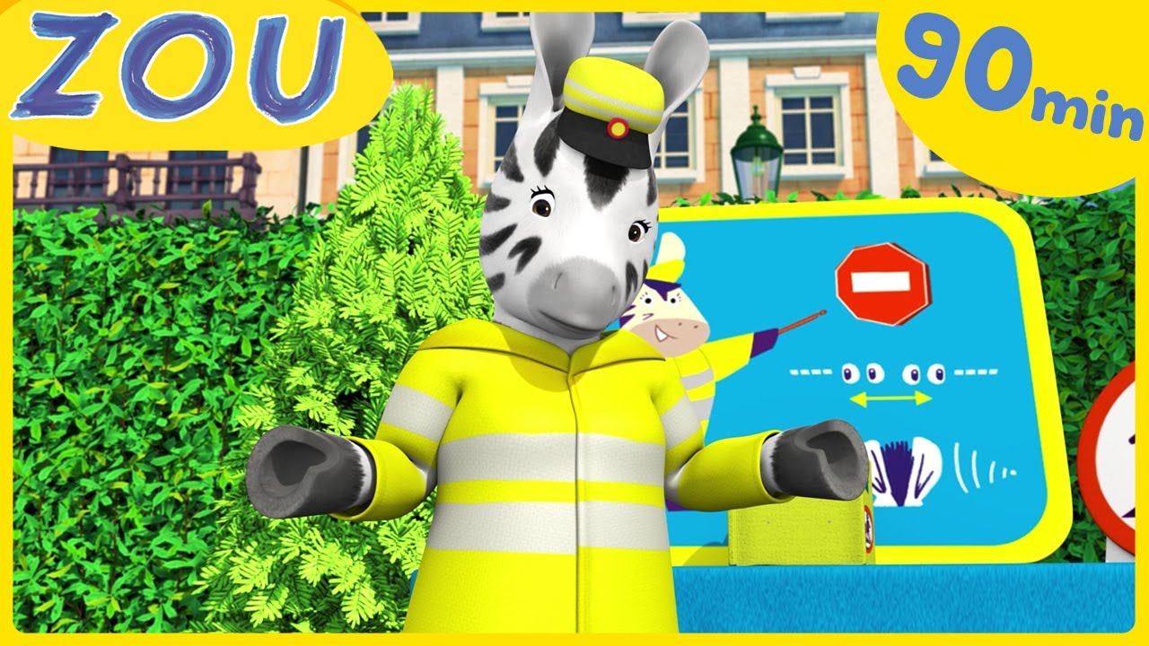 Zou Cleans Up the Town! 🧹 One Wrapper at a Time!| ZOU in English 🦓 ...