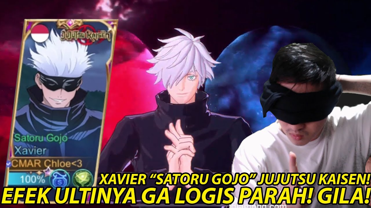 XAVIER "SATORU GOJO" JUJUTSU KAISEN! GILEEE EFEK ULTINYA GA LOGIS PARAH ...