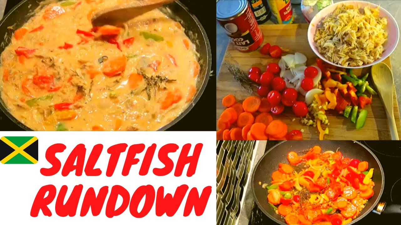 HOW TO MAKE SALTFISH RUNDOWN - YouTube