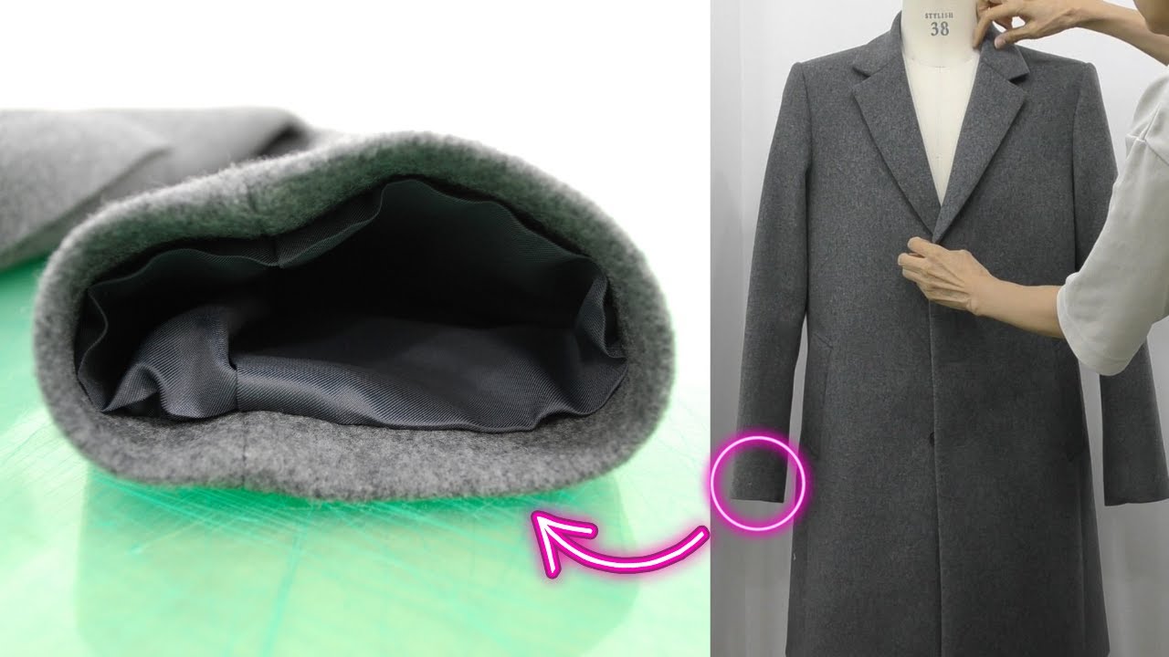 How to sew Coat Sleeves | Tips for Beginners - YouTube