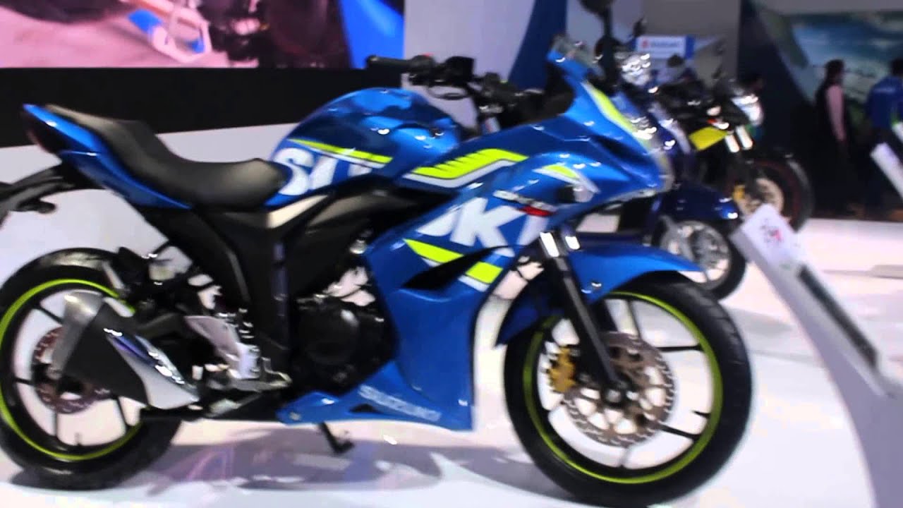 Suzuki SF-FI(Fuel Injection) with rear disk brake | Autoexpo India 2016 ...