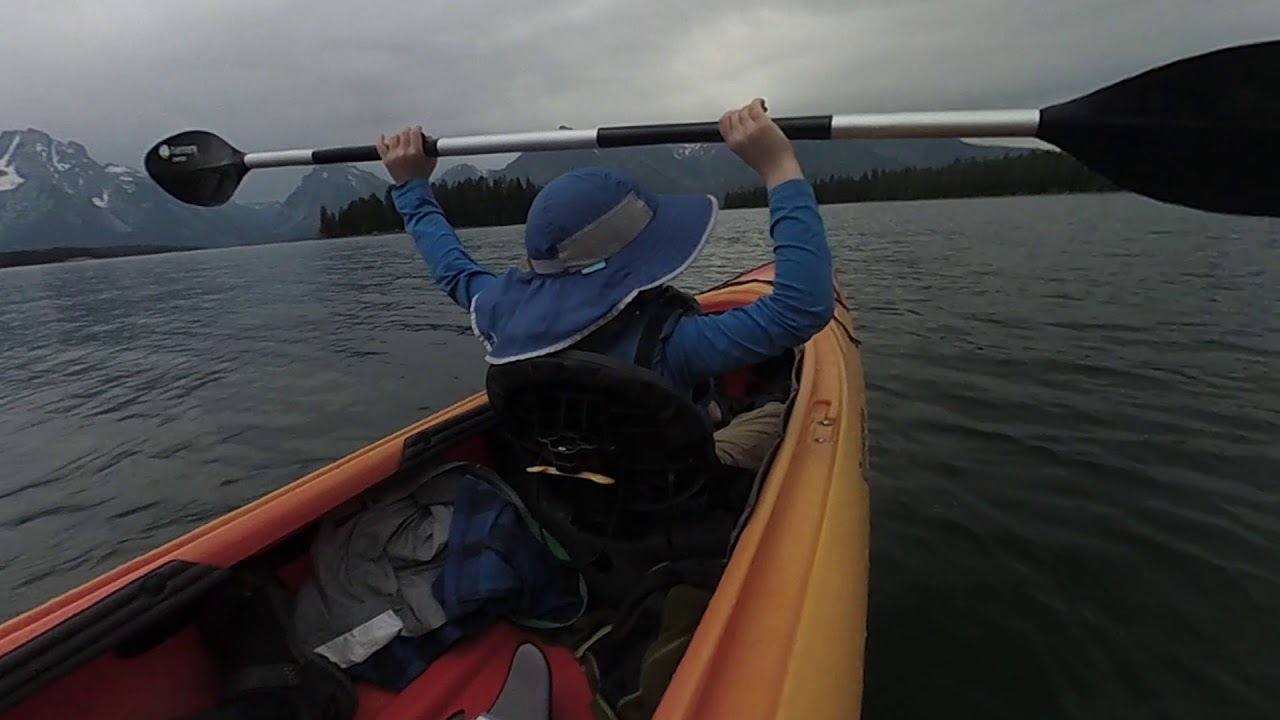 Kayaking on Jackson Lake Colter Bay Grand Teton National Park - HF ...