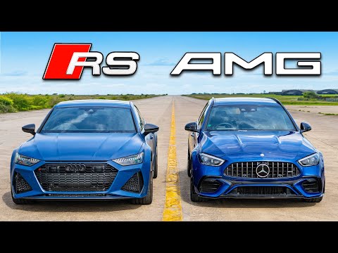 Yeni AMG C63 v Audi RS7 Performance: DRAG YARIŞI