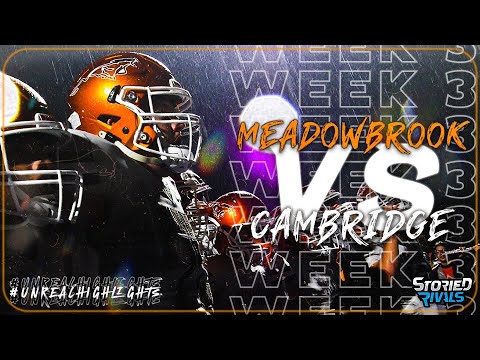 HIGH SCHOOL FOOTBALL | Meadowbrook vs Cambridge - HIGHLIGHT - YouTube