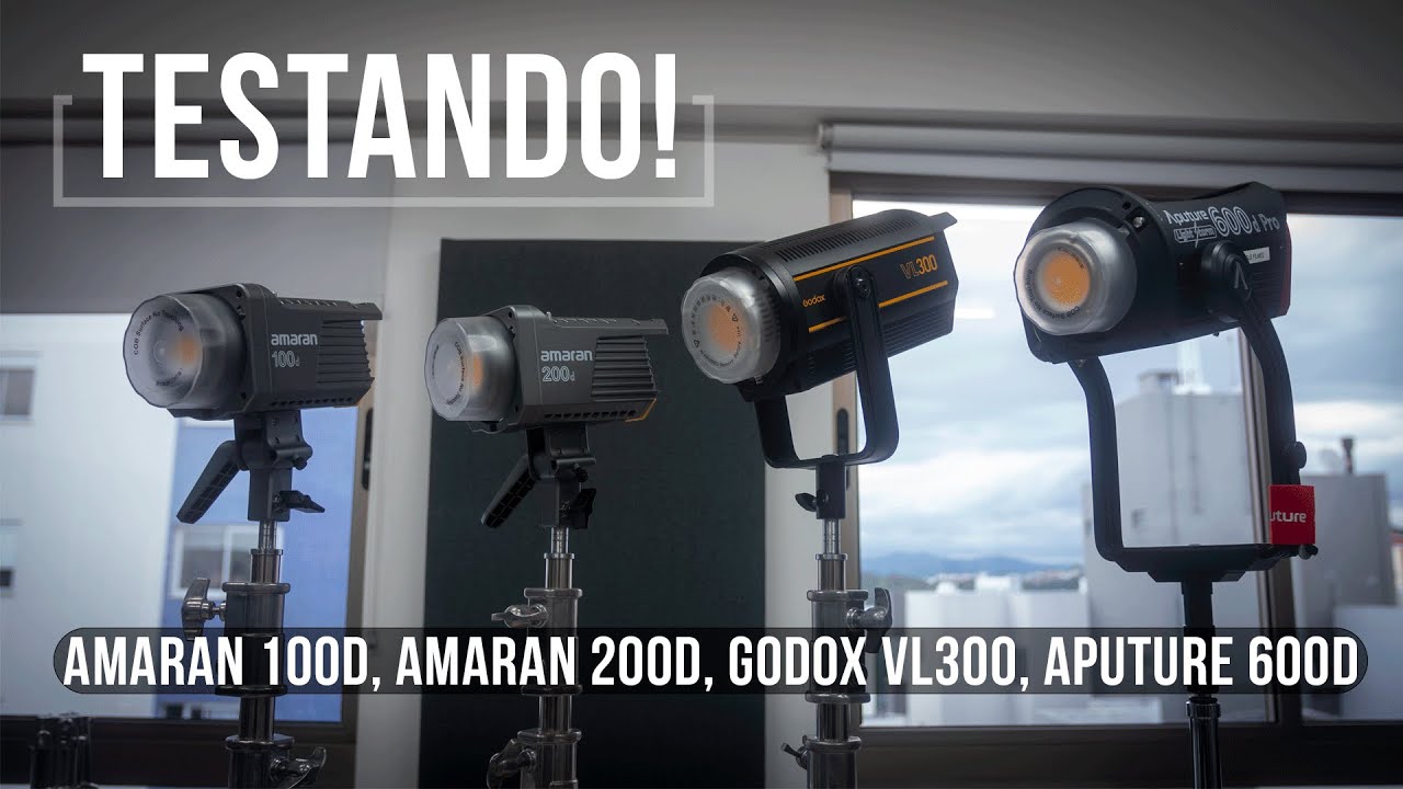 Aputure 100D, 200D, Godox VL300D e Aputure 600D - Um breve comparativo ...