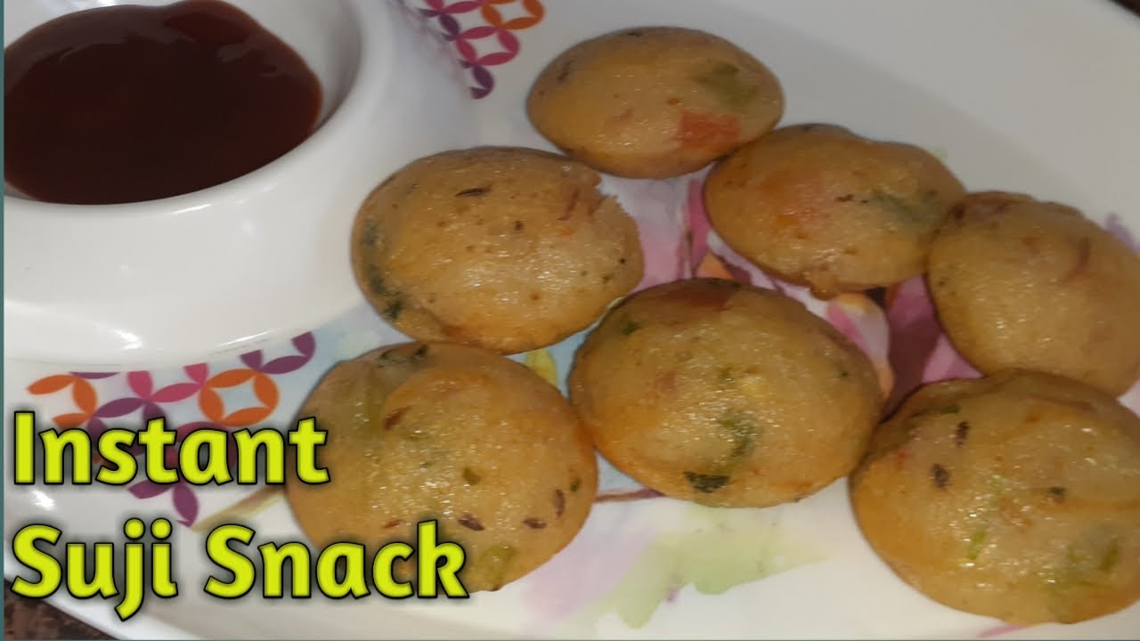 Instant Suji Snack I सूजी के टेस्टी और क्रिस्पी स्नैक्स I Tea Time ...