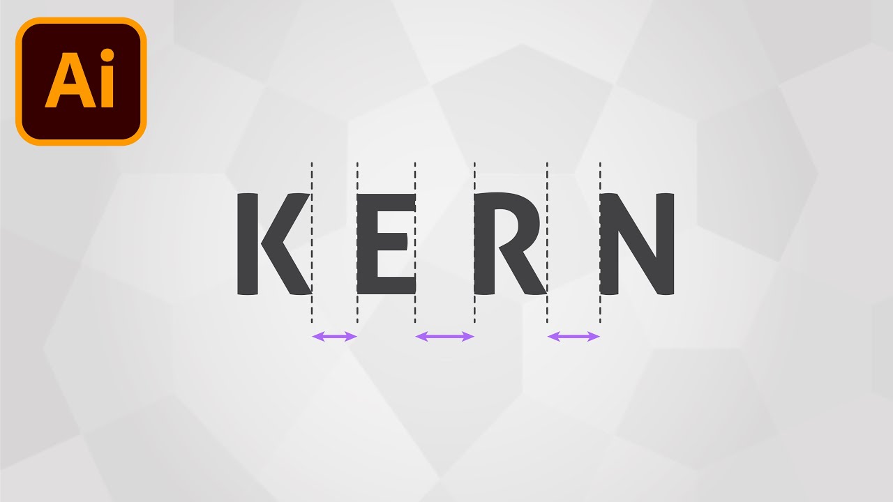 How To Kern Text Quickly In Adobe Illustrator - YouTube