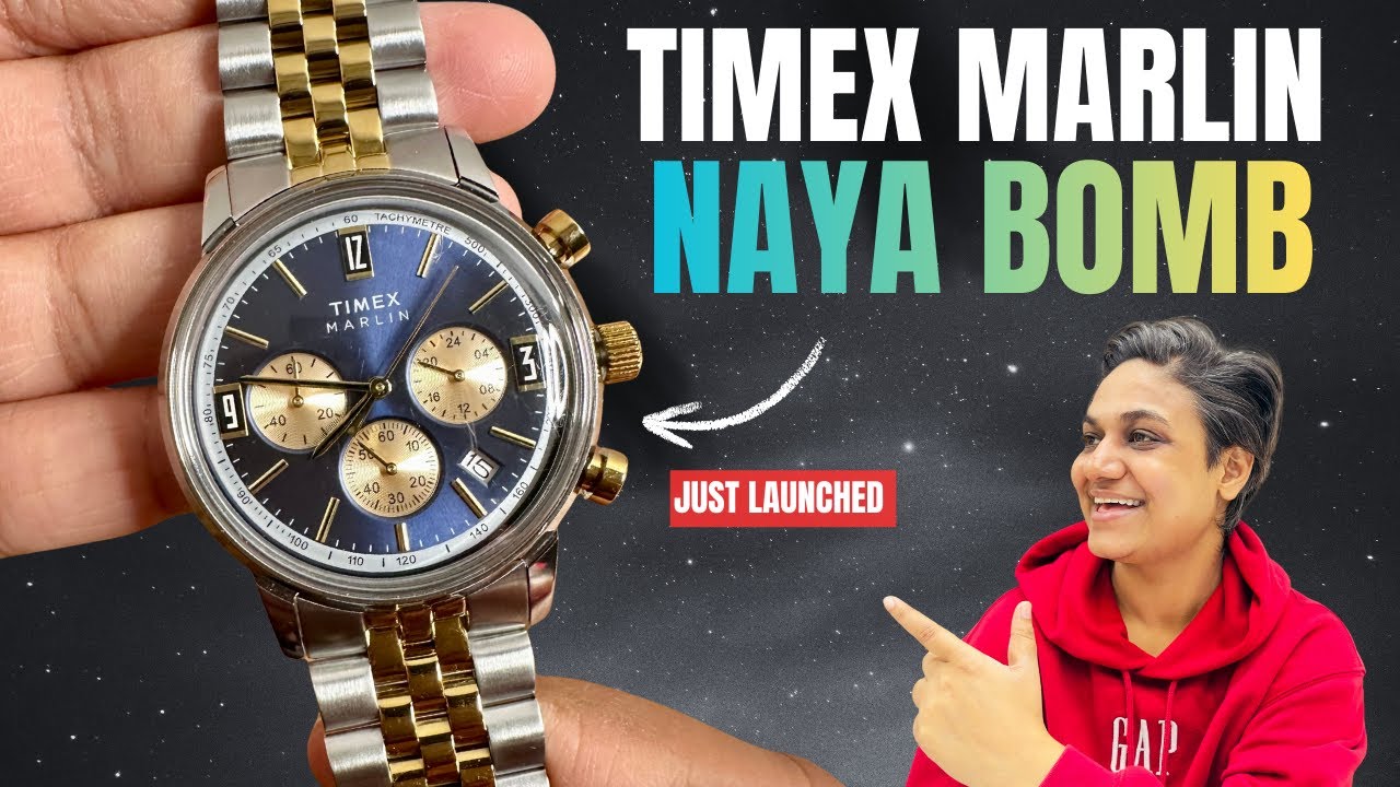 🔥NEW RELEASE: Timex Marlin Blue/Gold Chronograph! The 60s Icon Is Back ...