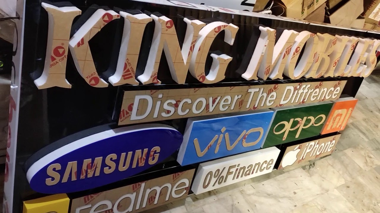 Oppo vivo Led letter sign board manufacturing company Arrow Advertising ...