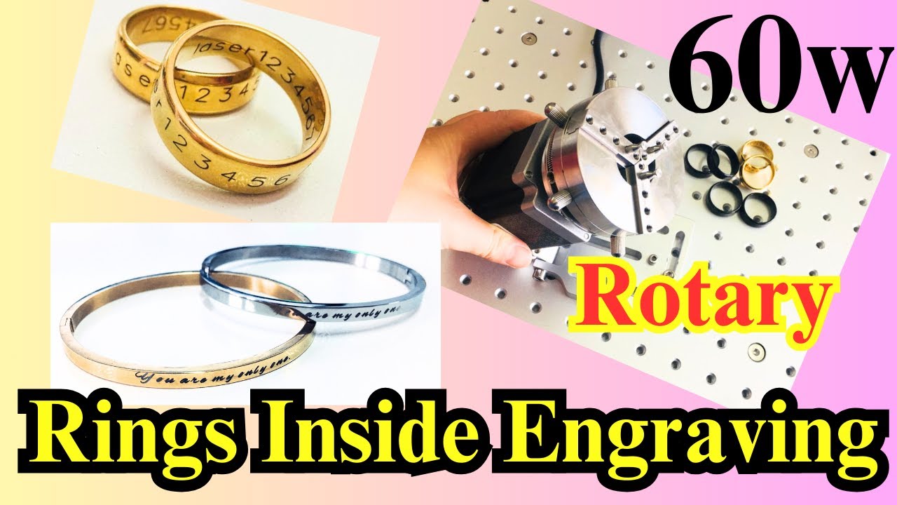 Jewelry rings inside marking, jewelry making machine, gold rings engraving, silver ring ...