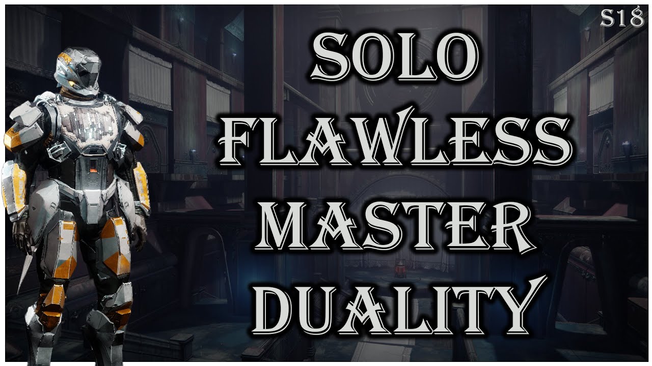 Destiny 2 | Solo Flawless Master Duality on Titan | Season 18 - YouTube