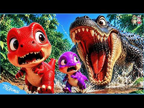 T-Rex Bebé 🦖 ¡EN PELIGRO en el AMAZONAS! 😱 Cortometraje Animación de Dinosaurios