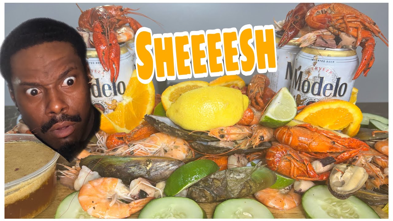 Seafood BOMB | NFL Gameday Meal | Trip to the farmers market PLAY ...