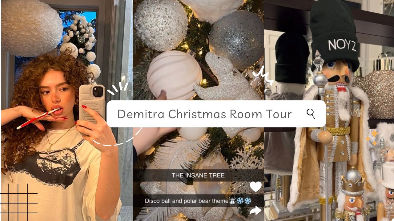 Demitra Kalogeras Room Tour- Christmas Decoration - YouTube