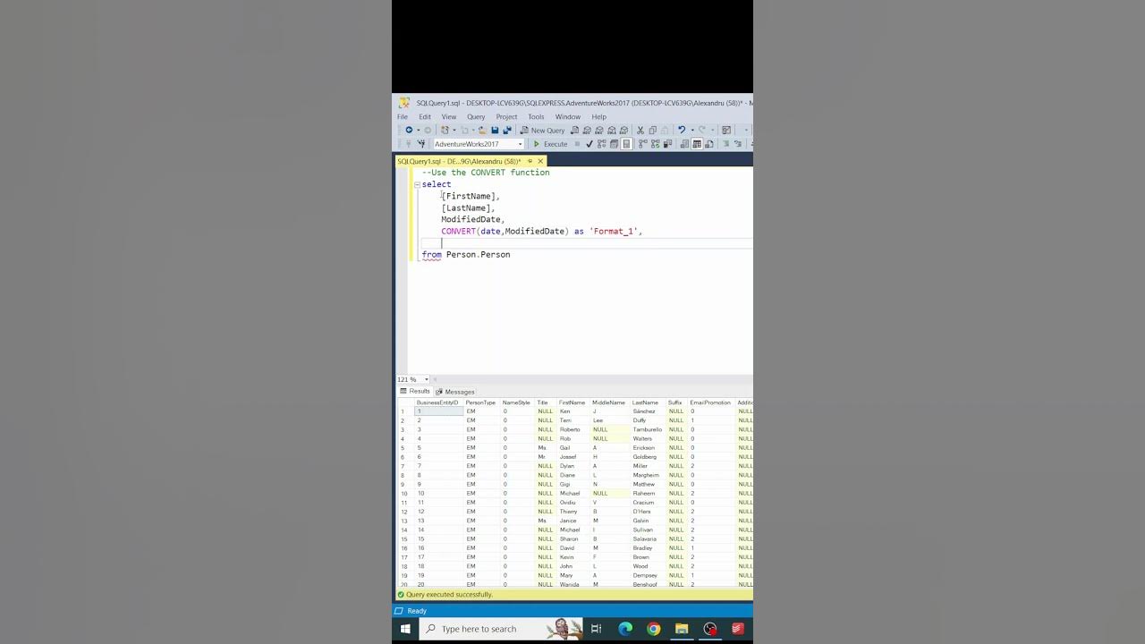 Sql Server Beginner Convert Sqlsqlserver Sqltips Youtube 7317