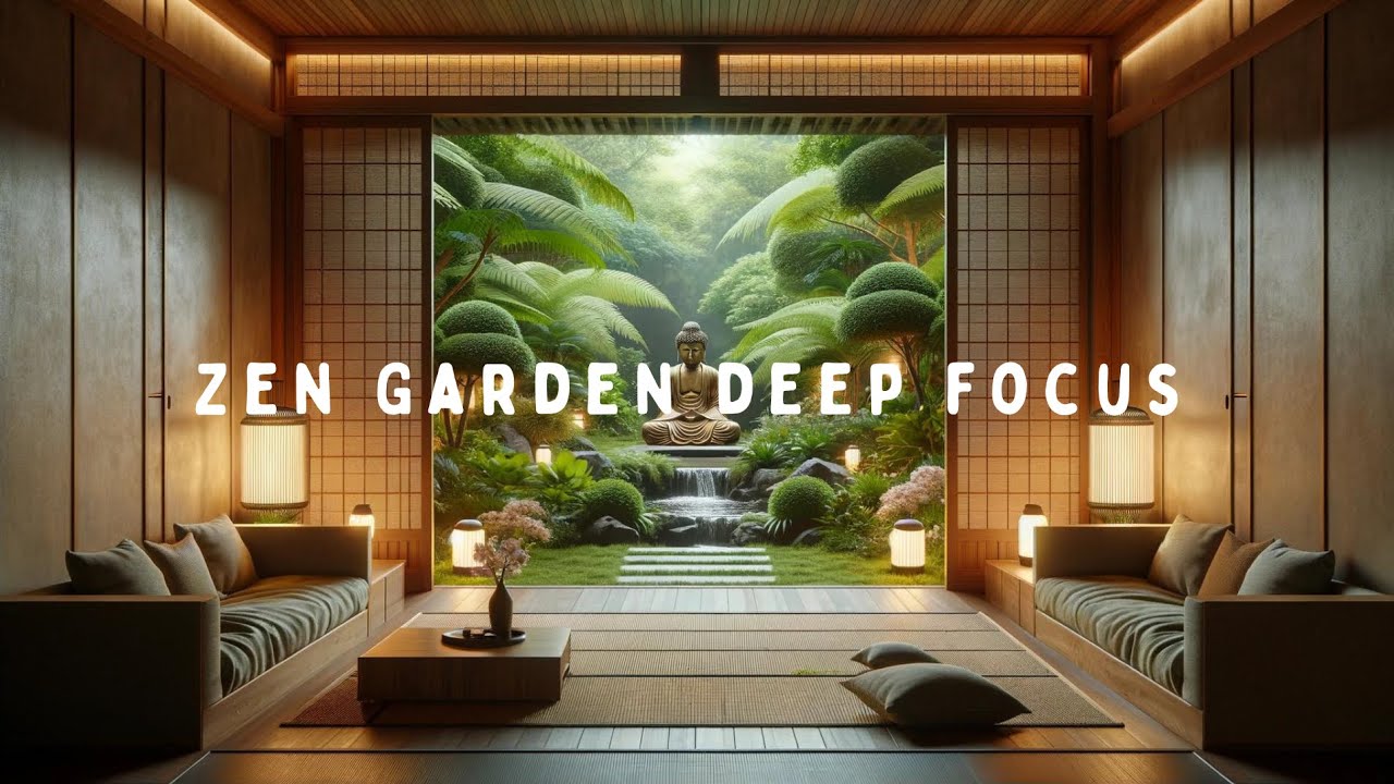 Zen Garden Deep Focus | Serene Ambiance for Meditation, Study ...