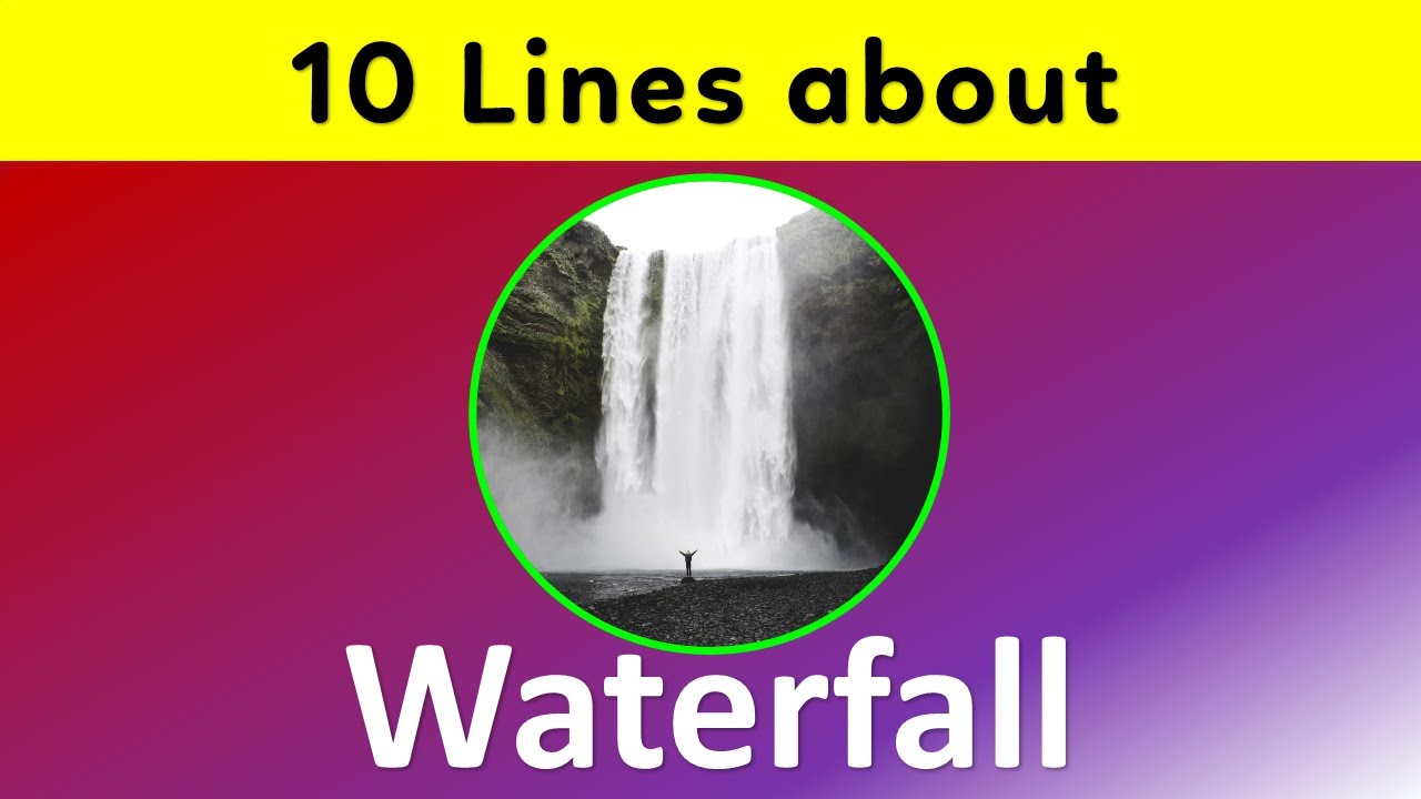 Short essay on waterfall in Hindi | झरना पर शोर्ट निबंध | Few lines ...