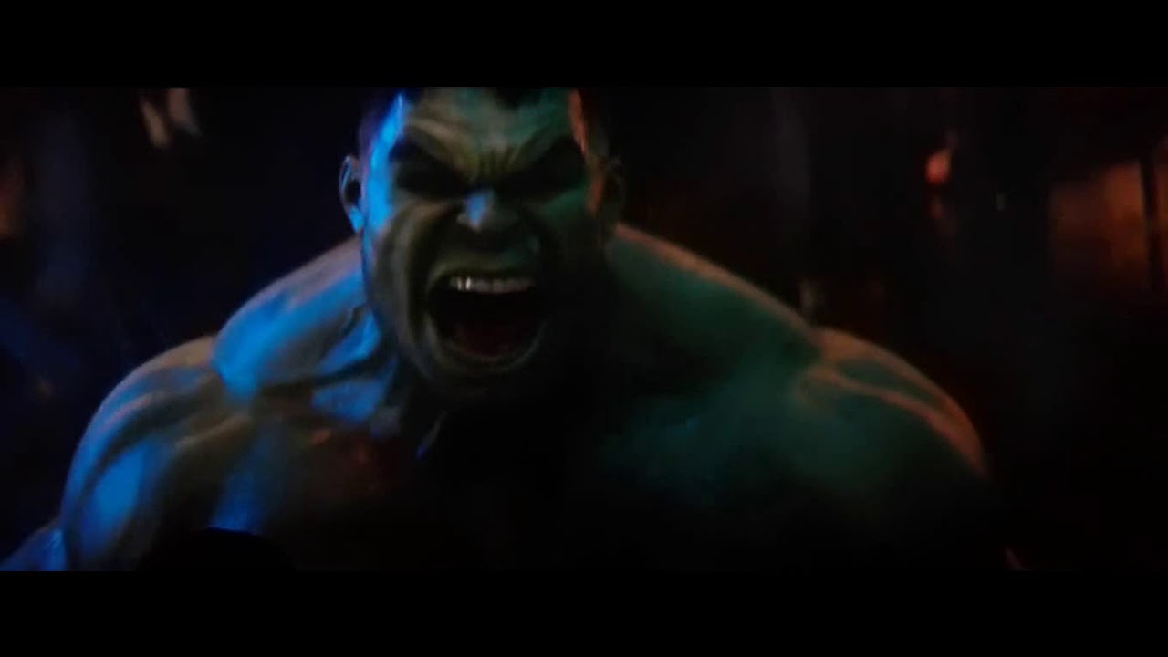 Avengers: Infinity War- Hulk vs Thanos full fight - YouTube