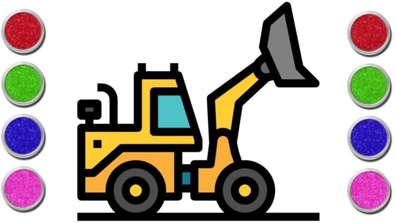 Loader Easy Drawing, Panting & Colouring for Kids and Toddlers - YouTube