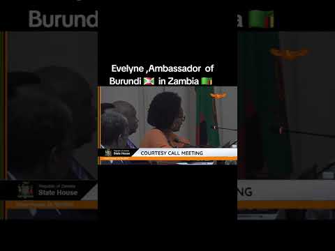 Ambassadeur w,uburundi muri zambia // avuga icongereza nkumuzungu 