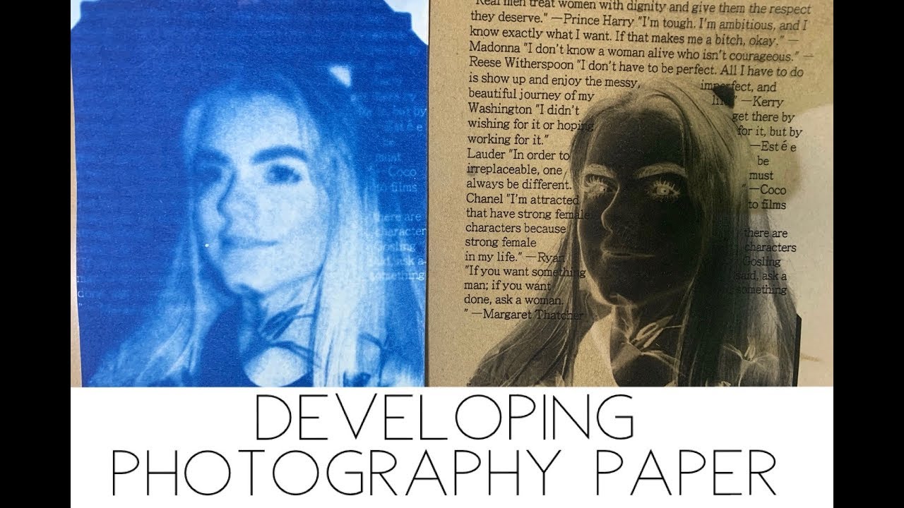 Developing Photography Paper - YouTube