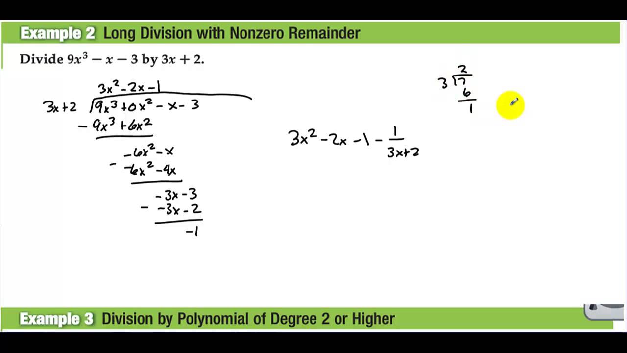 Honors Precalculus Section 2-3 Remainder and Factor Theorems - YouTube