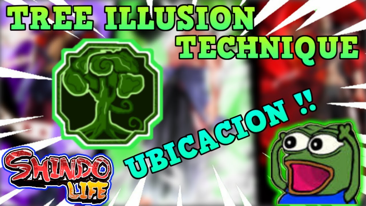 Shindo Life | TREE ILLUSION TECHNIQUE UBICACION EXACTA (LOCATION) - YouTube