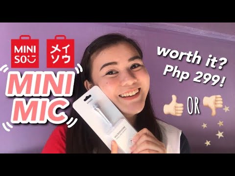 MINISO's MINI MICROPHONE REVIEW! | Kat Alde - YouTube