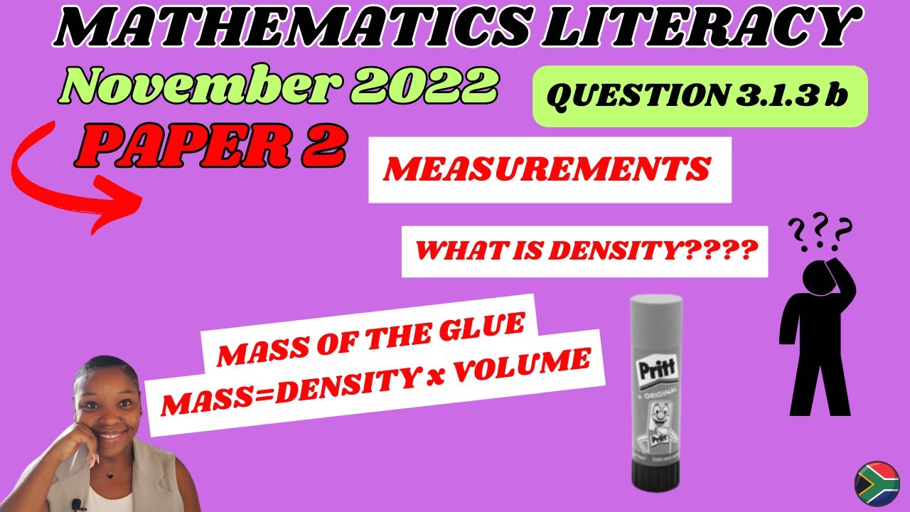 Grade 12 Mathematical literacy paper 2 November 2022 | Question 3.1.3 b ...