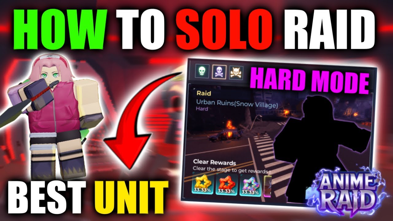 How To Solo Raid *HARD MODE | Anime Raid | Best Unit To Use For Raid ...
