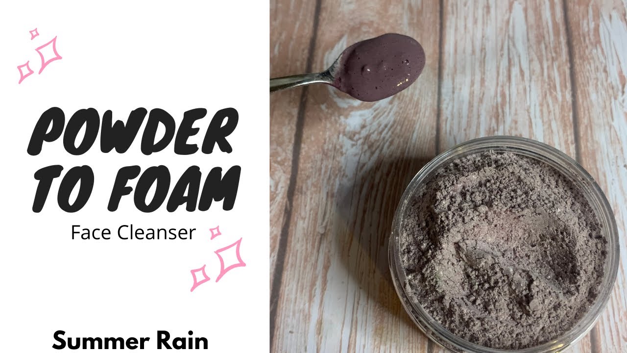 How to make Powder to Foam Face Cleanser (includes recipe) - YouTube