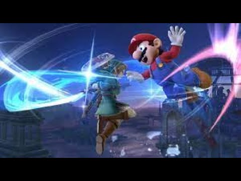 Super Smash Bros. for Wii U Link vs Mario Gameplay HD - YouTube