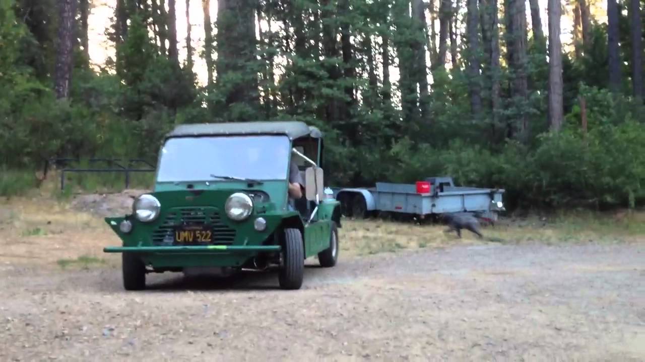 First Drive with new Engine in our 67 Mini MOKE! - YouTube