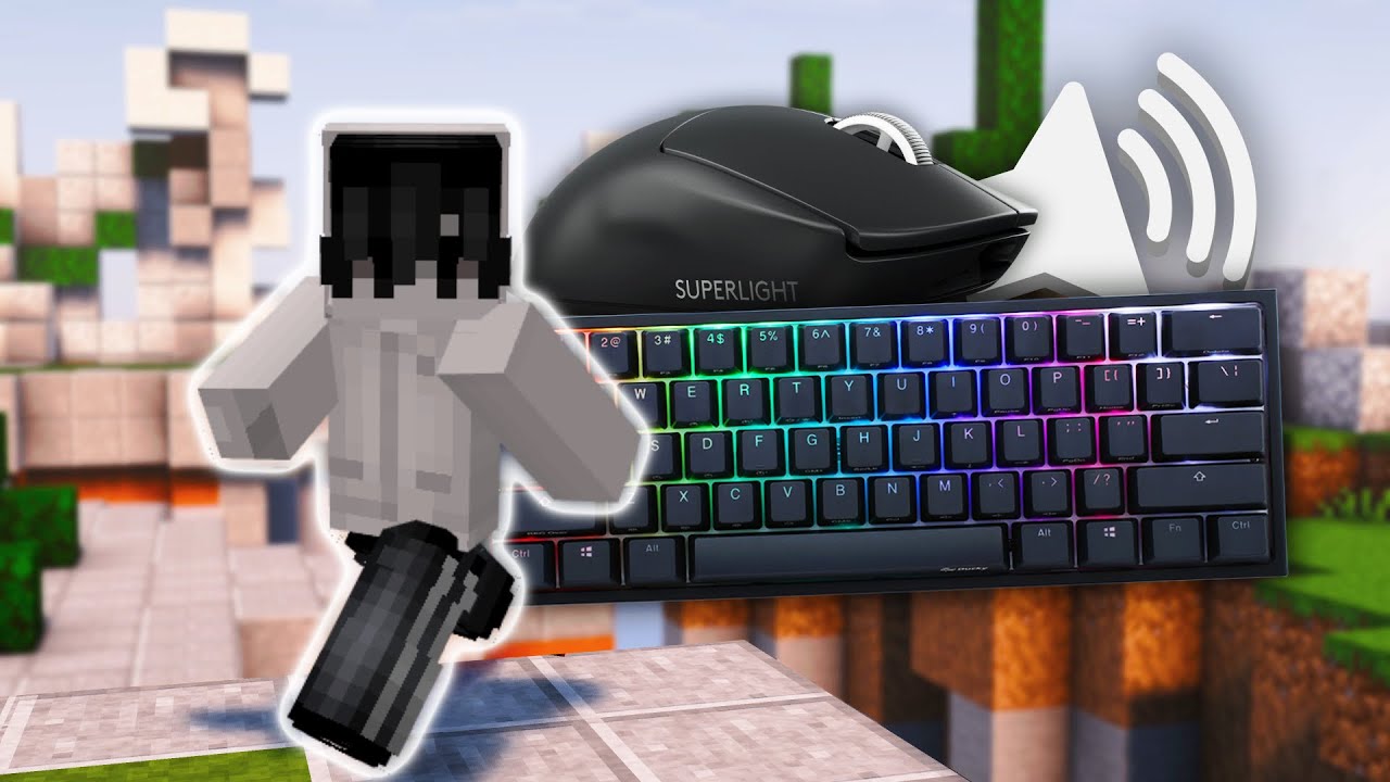 Relaxing Keybord + Mouse ASMR Sounds | Pika Network Bedwars - YouTube