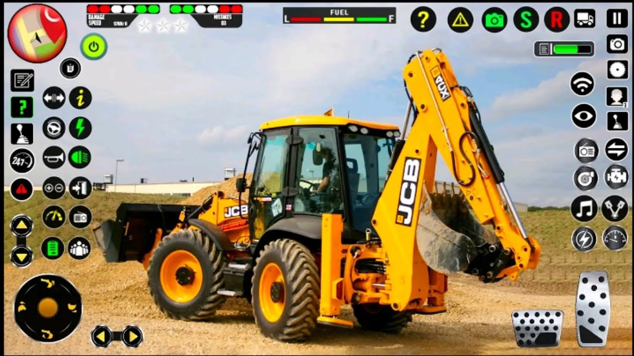 Real Construction simulator 3D/JCB Excavator Driving game for Android # ...
