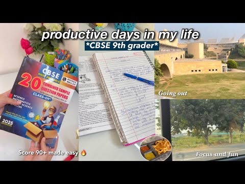 Productive days in my life | Score 90+ made easy | *CBSE 9th grader ...