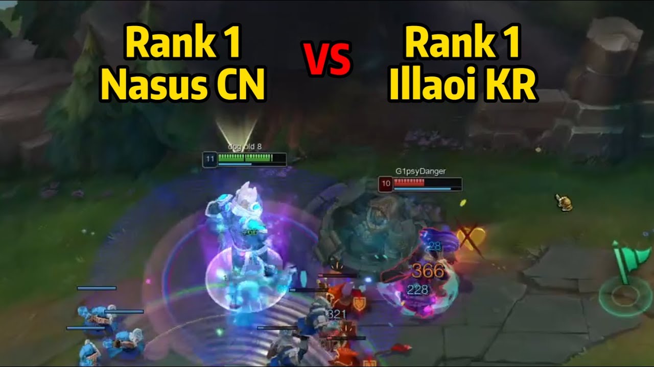Rank 1 Nasus vs Rank 1 Illaoi, *KR Grandmaster Elo* - YouTube