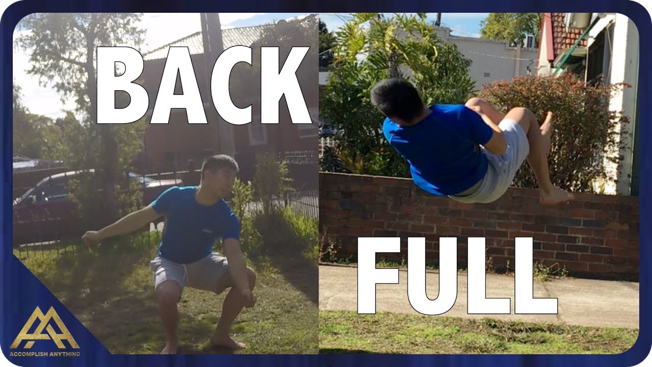 Standing Back Full (Backflip 360) Progression - YouTube