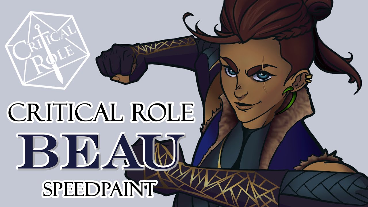 Critical Role Beau Speedpaint - YouTube