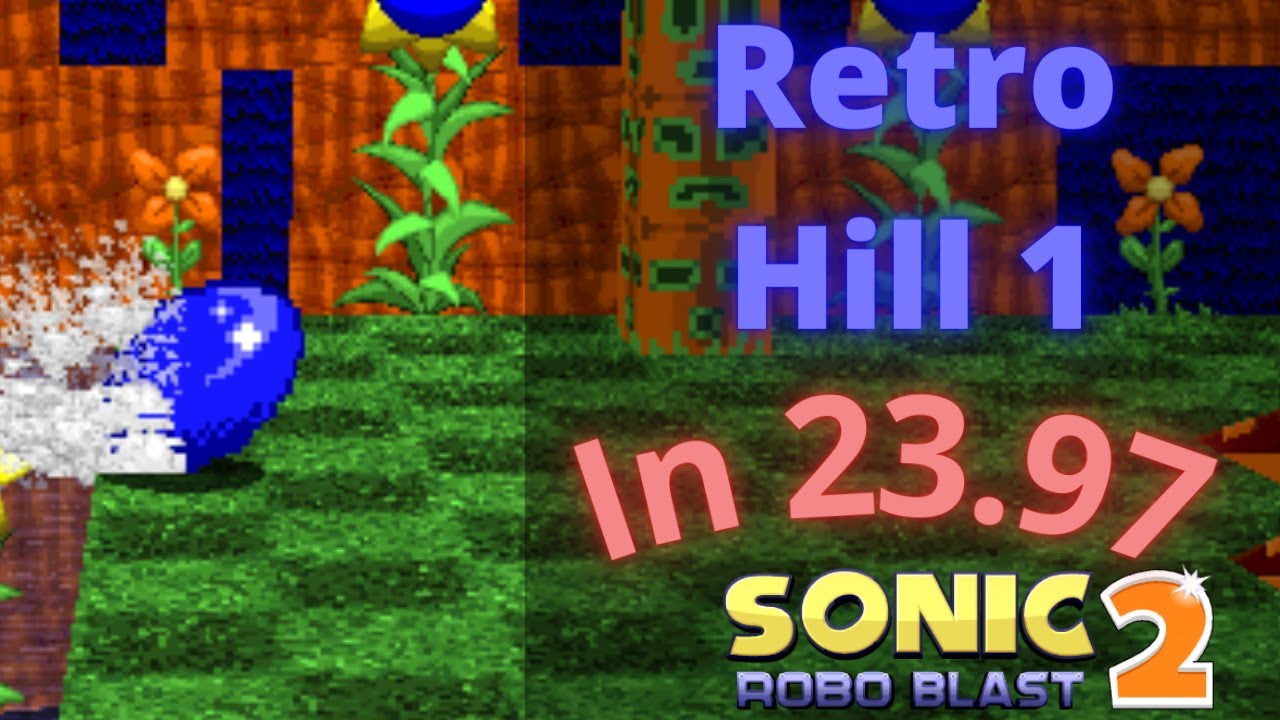 Retro Hill 1 In 23.97 as S3 Sonic (PB) SRB2 - YouTube