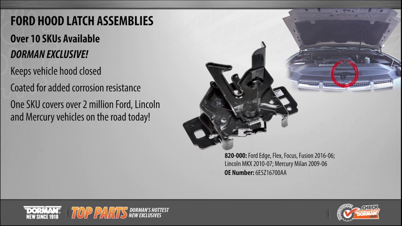 Highlighted Part: Hood Latch Assembly for Select Ford, Lincoln ...