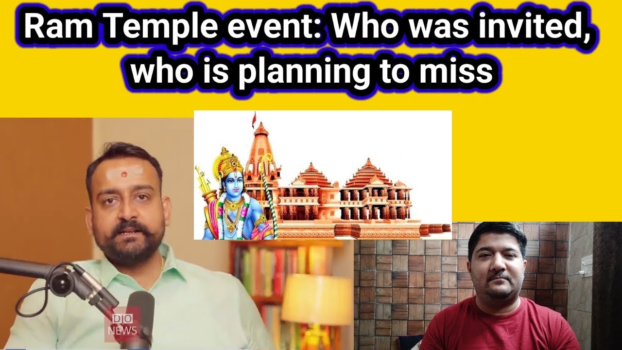 Ram Mandir Inauguration Invitations | Ayodhya Ram Mandir | India Media ...