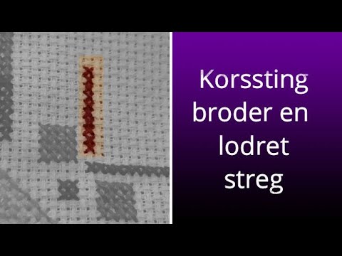 Korssting lodret streg - YouTube