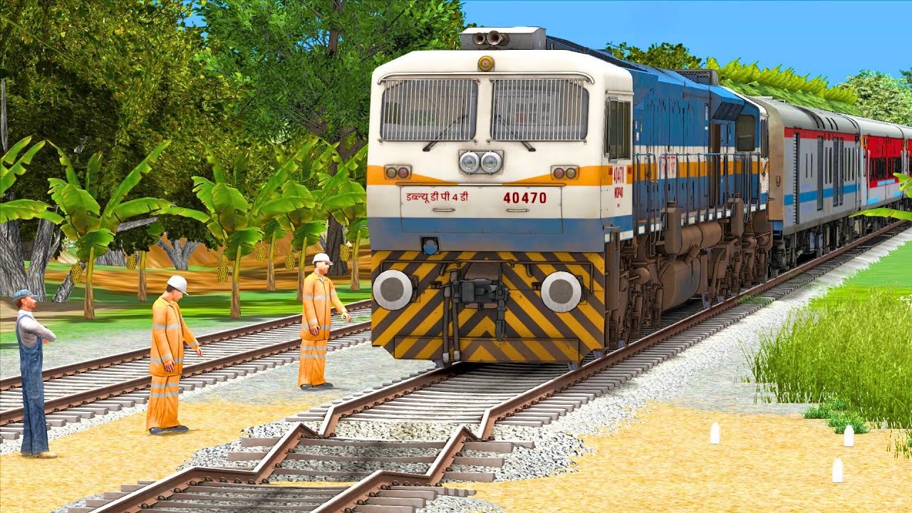 TRAIN CROSSING DANGEROUS RAIL ROAD | | BUMPY RAILROAD TRACKS | Train ...