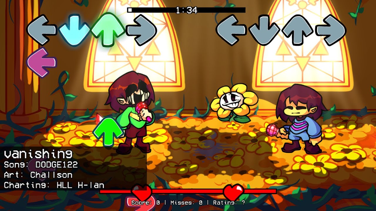 Friday Night Funkin' Chara N Frisk Sing Vanishing (FNF Mod) (Undertale ...