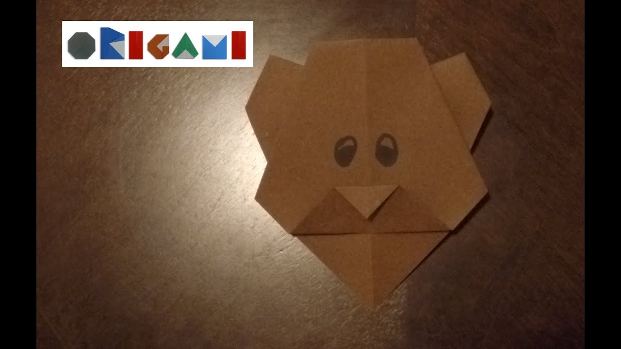 How to Origami - Bear Cub - YouTube