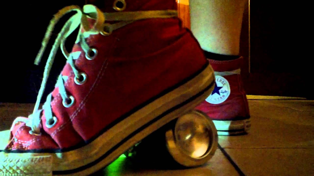 Can Stomp for Recycling II in Red Converse - YouTube