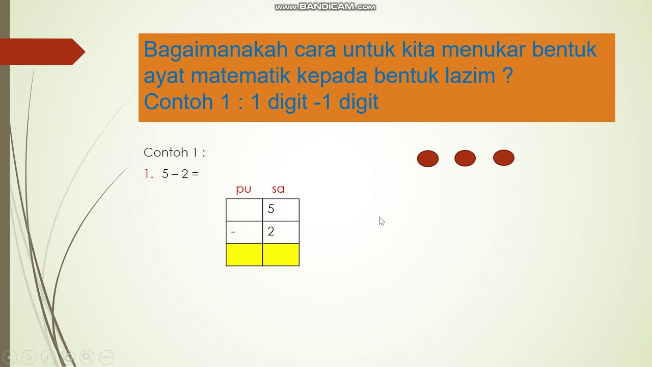 Math PPKI tahun 3 - Menukarkan ayat matematik kepada bentuk lazim - YouTube